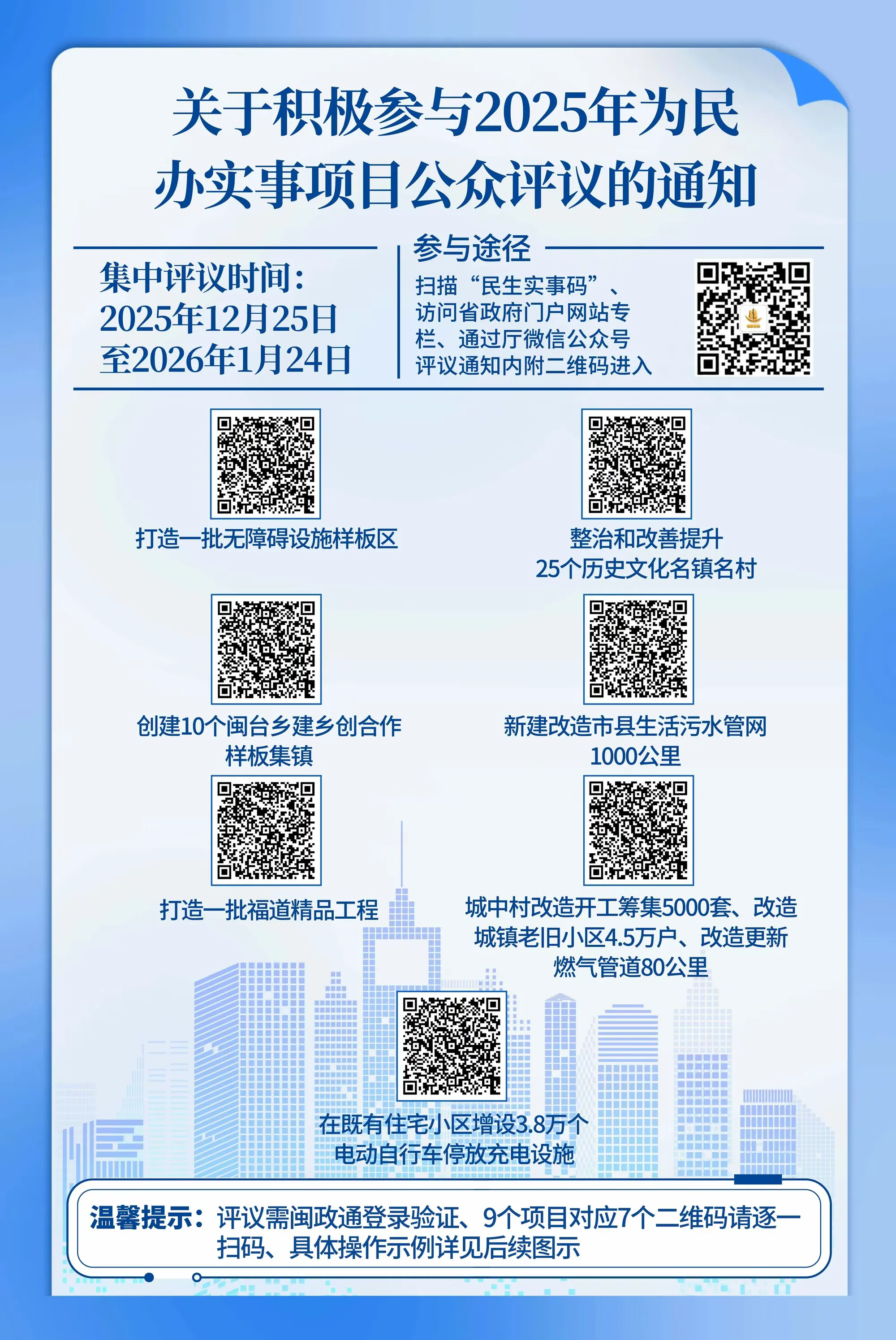 办得好不好 由您说了算丨2025年省委和省政府为民办实事项目公众评议请您来参与！ _ 工作动态 _ 三明市住房和城乡建设局